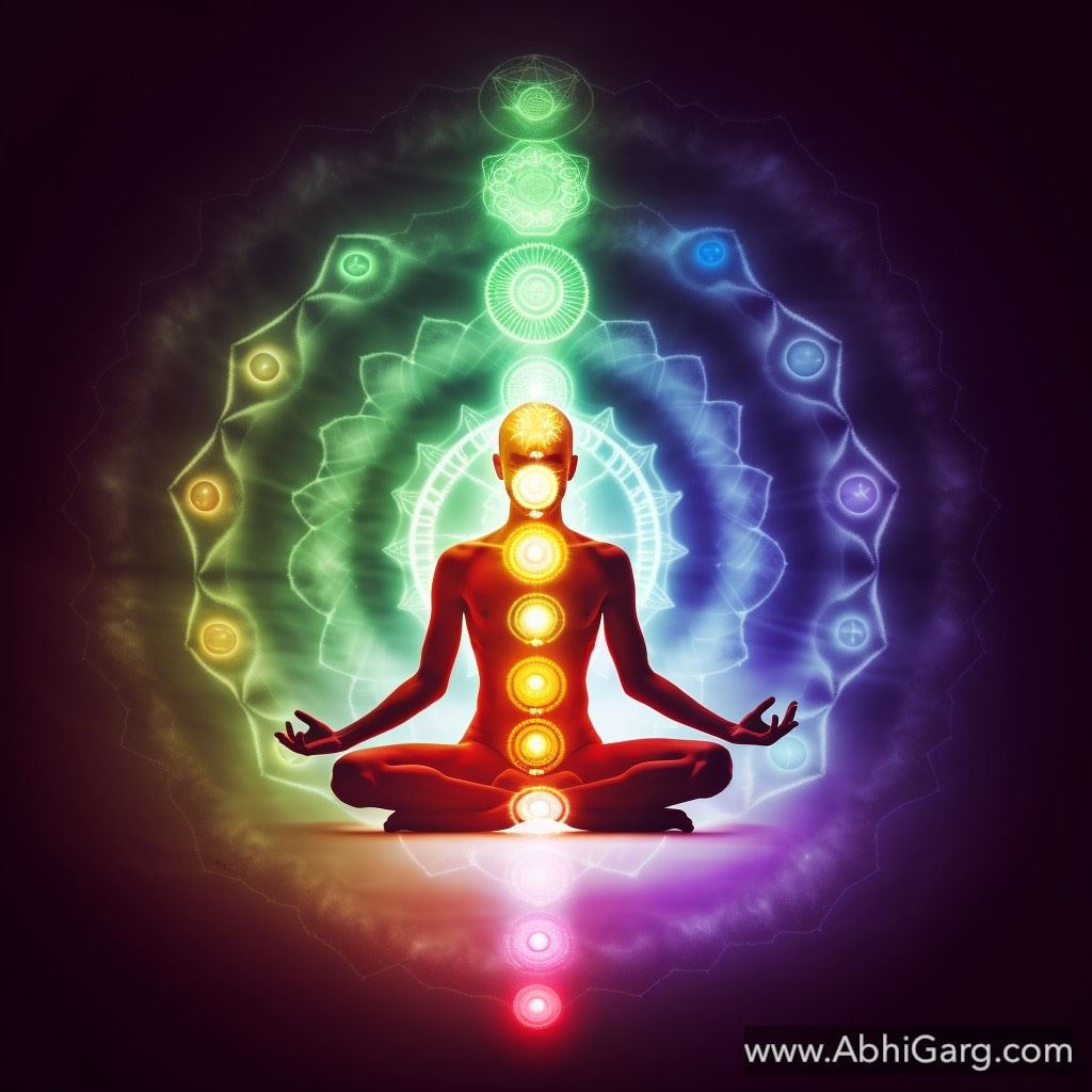 What are the seven Yogic Chakras in the human body?